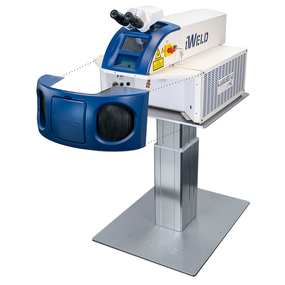 Adjustable Floor Stand for Benchtop Laser Welder | 992-993 Series